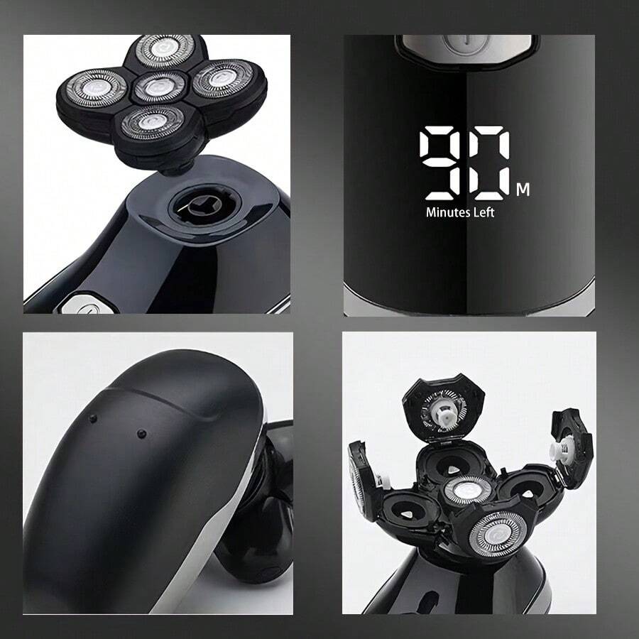 Electric Razor For Men Electric Head Hair Shaver LED Display - Mens ...