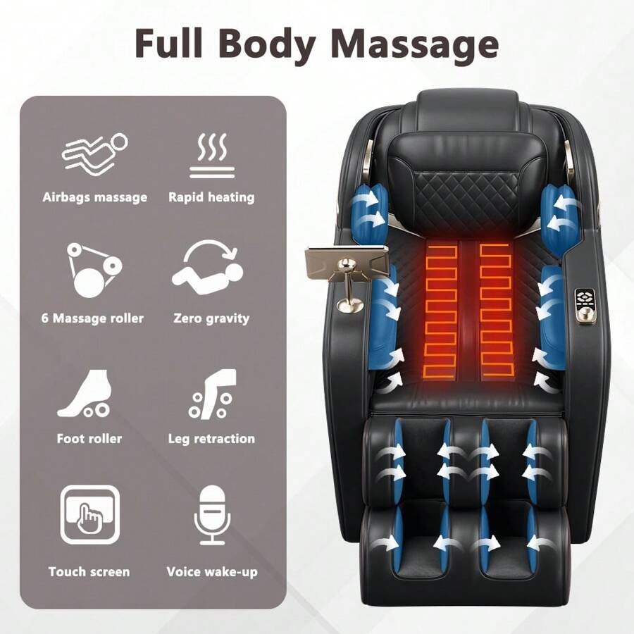 3D Robot Massage Chair Luxury Massage Chair With Control Screen Zero ...