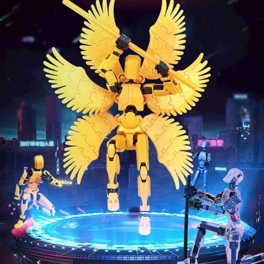 1 Set Super Posable Robot Action Figure Doll With Multi-Jointed Movable ...