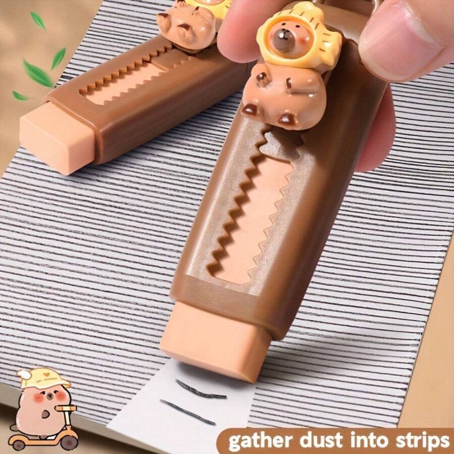 Intrekbare gum met Capybara-thema: gemaakt van hoogwaardig synthetisch ...