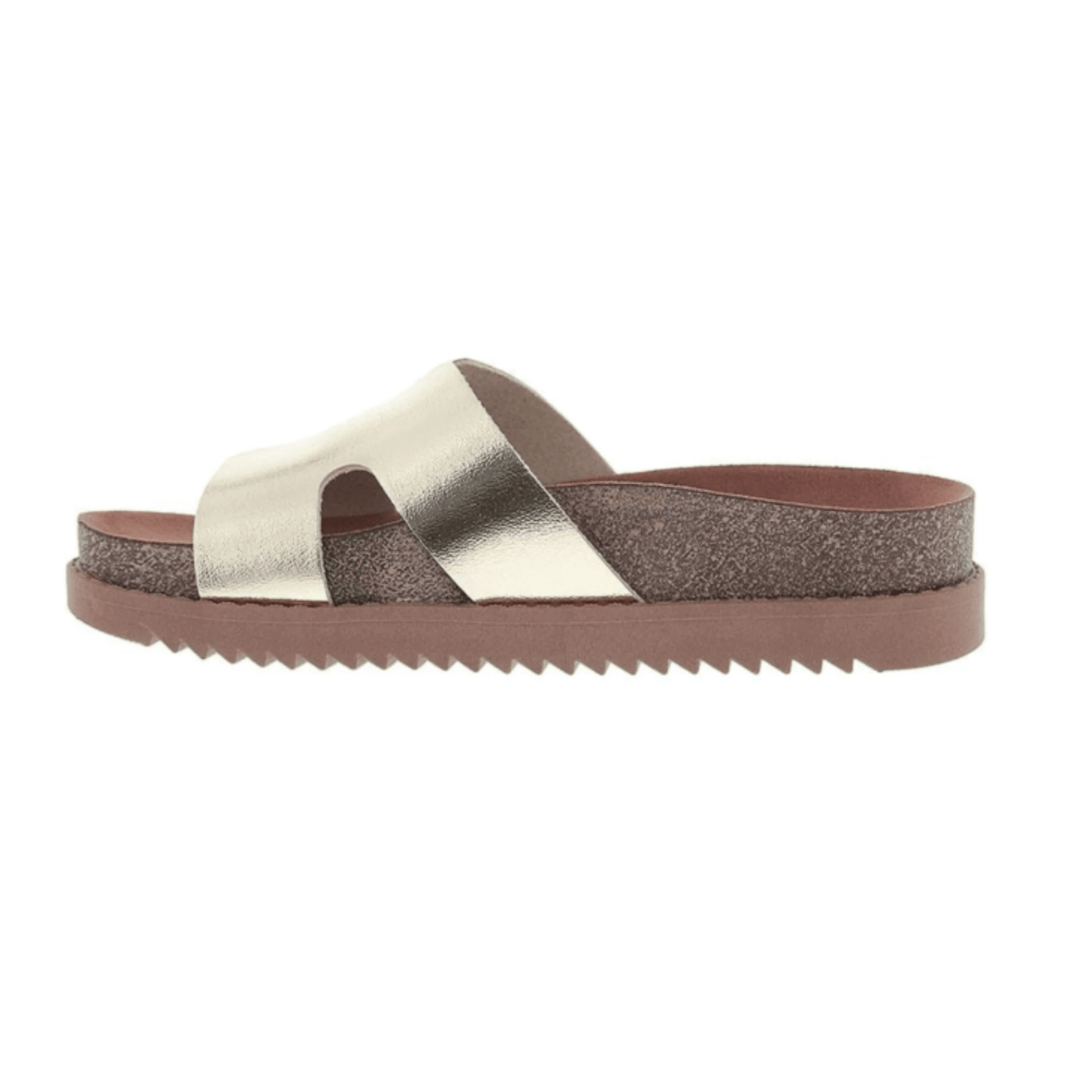 Sandália Feminina Papete Moleca Birken Slide Tratorada Conforto 5500. ...