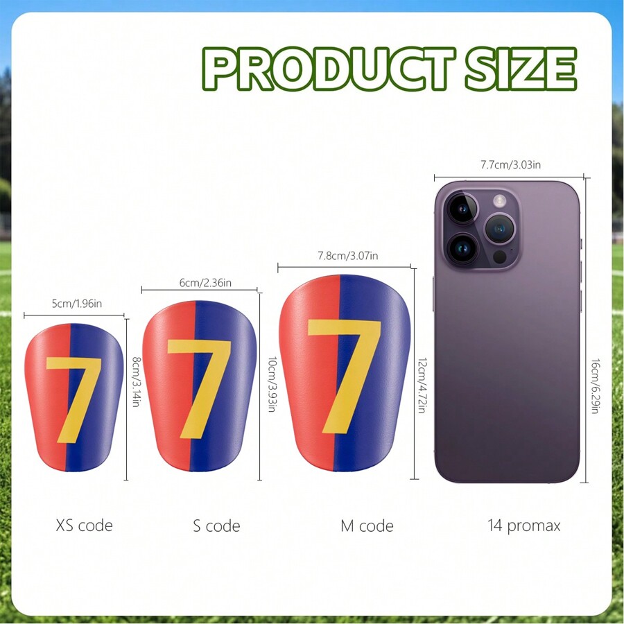 1 Pair Ultra-Mini Football Shin Pads - Super Micro Football Inserts ...