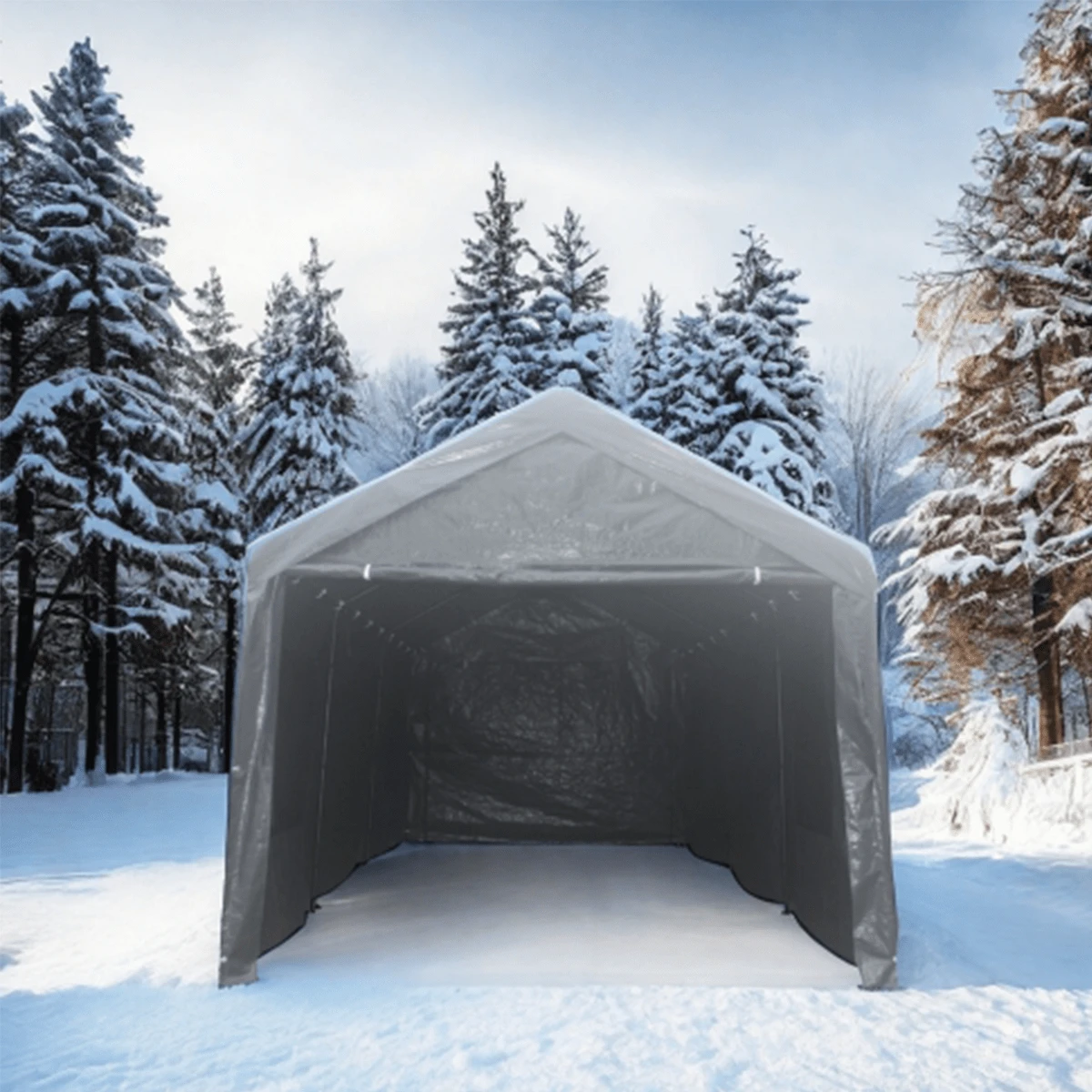 12x20 Feet Party Tent Heavy Duty Outdoor Portable Garage Ventilated ...