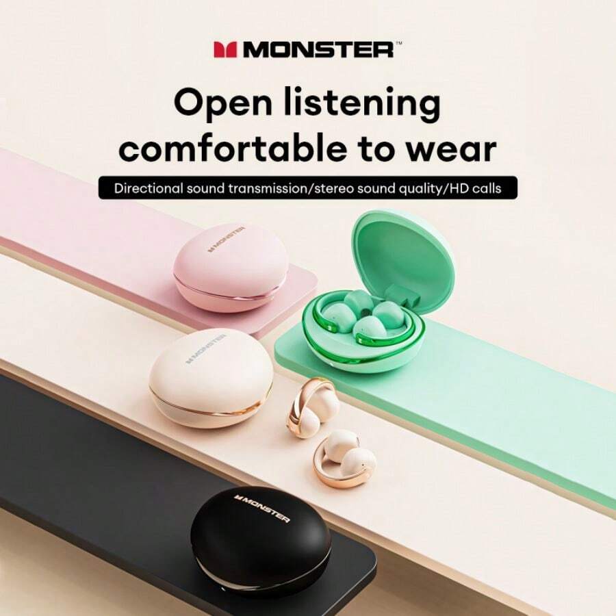 Monster Monster Airmars XKT30 OWS Wireless Bluetooth V5.4 Headset Ear ...