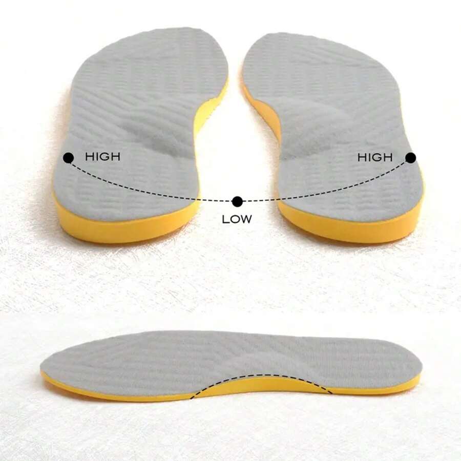 1 Pair Insoles With Higher Arch Inner Supported To Prevent Inward Foot ...