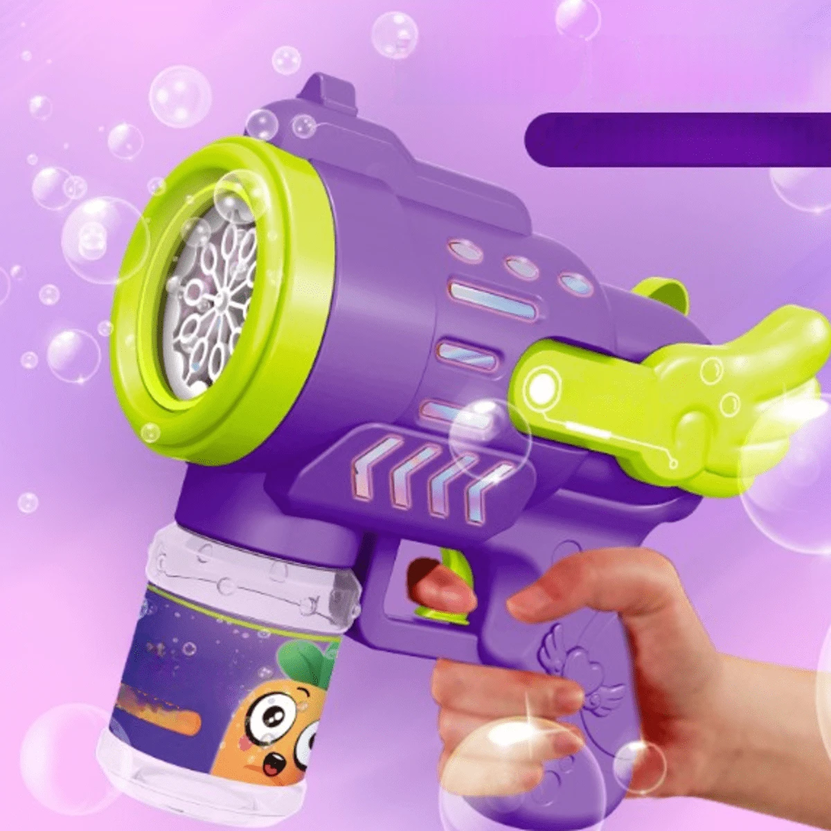 1pc Multicolor Available Electric Automatic Bubble Gun Toy Bubble Maker ...