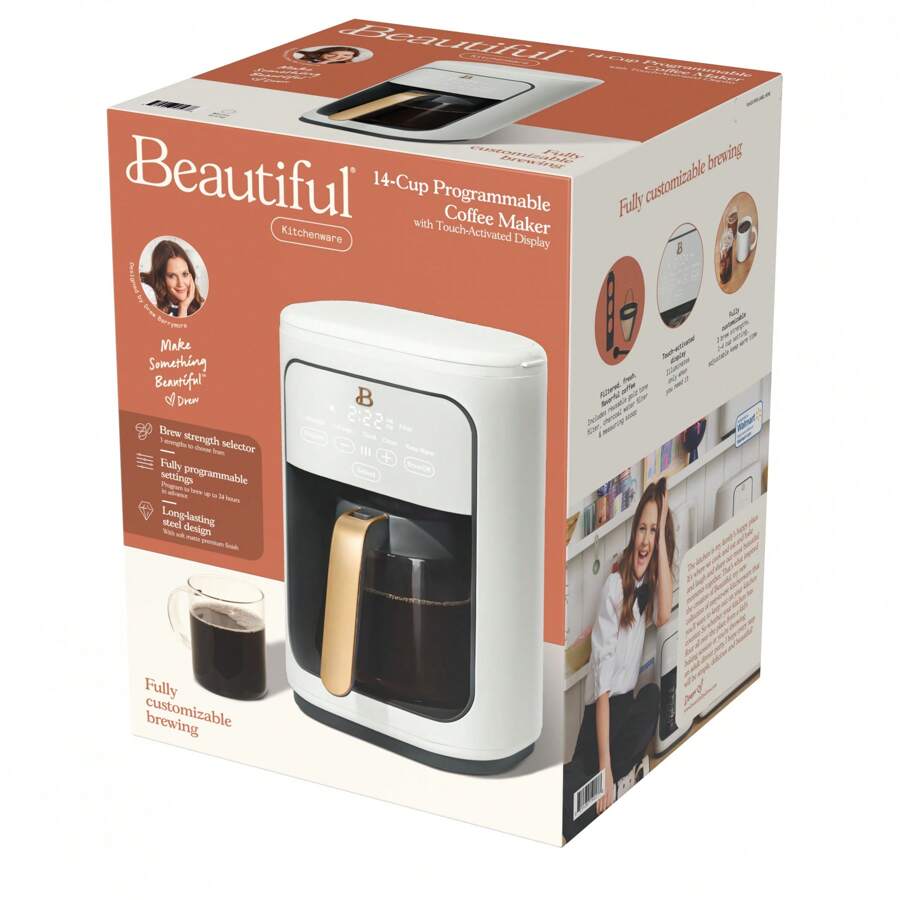 Beautiful 14-Cup Programmable Drip Coffee Maker With Touch-Activated ...