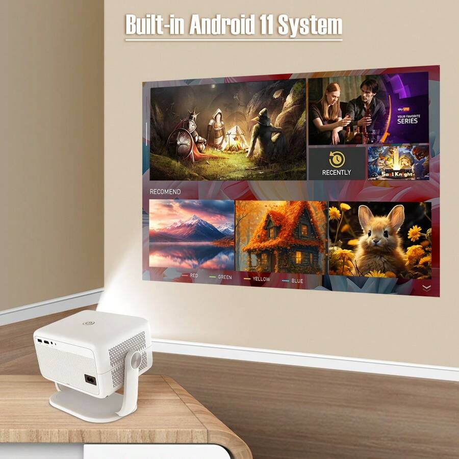 Magcubic Magcubic Native 1080P 650ANSI 4K Android 11 Projector L018 360 ...