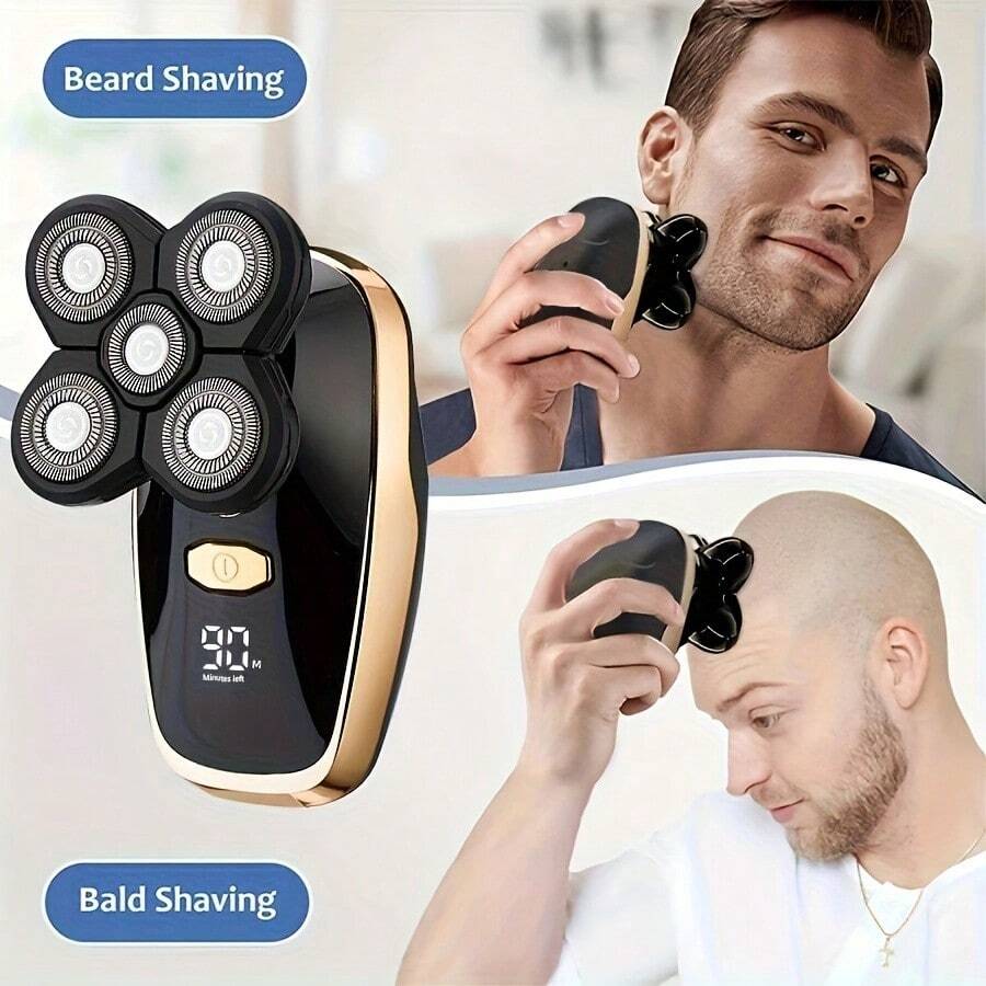 Electric Razor For Men Electric Head Hair Shaver LED Display - Mens ...