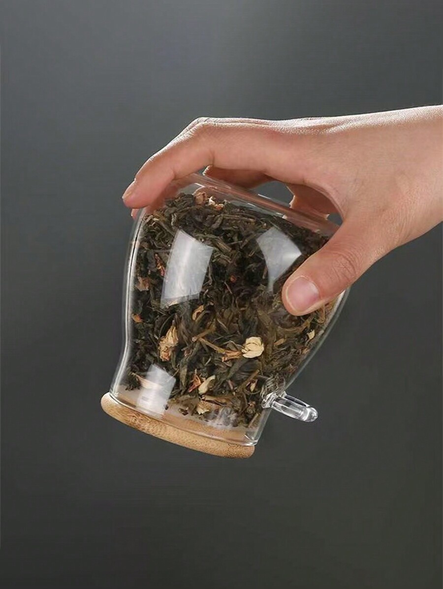 1pc Large Capacity Clear Glass Grains, Snacks & Food Storage Sealed ...