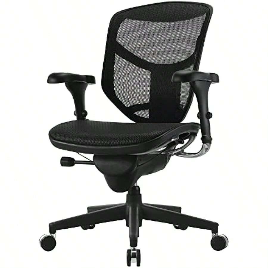 Ergonomic Mid-Back Mesh Office Chair Black Work Pro Quantum 9000 Series ...