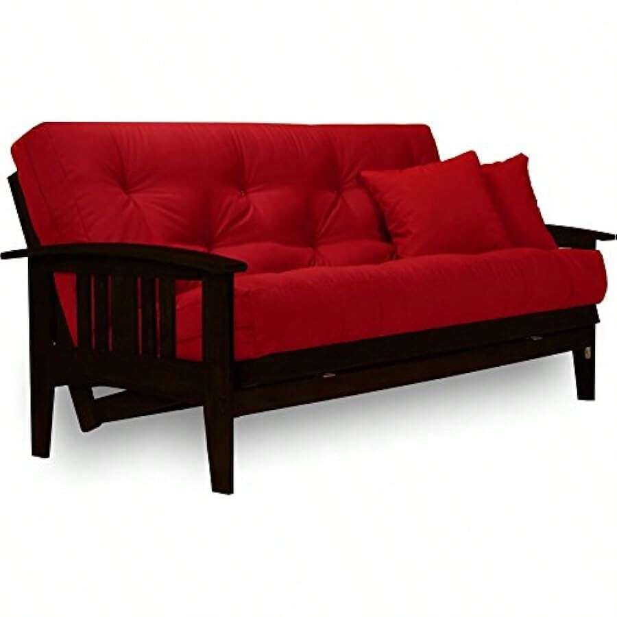 Westfield Complete Futon Set Espresso Finish Full Queen Mission Style ...