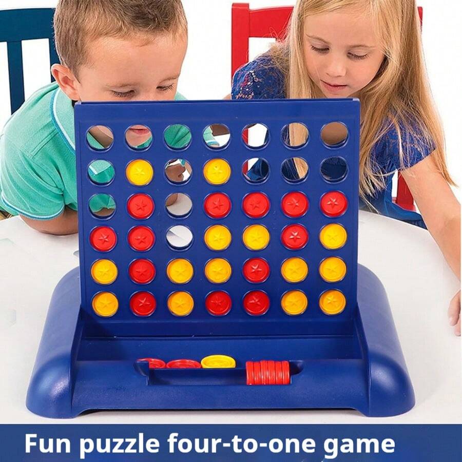 New 3D 4-In-A-Row Early Education & Interactive Game, Desktop Chess Toy ...