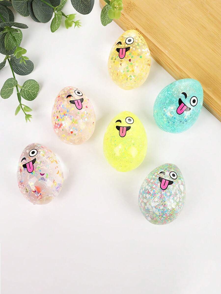New Realistic Egg Squishies Smiling Face Squeeze Toy, Malt Soft Mushy ...
