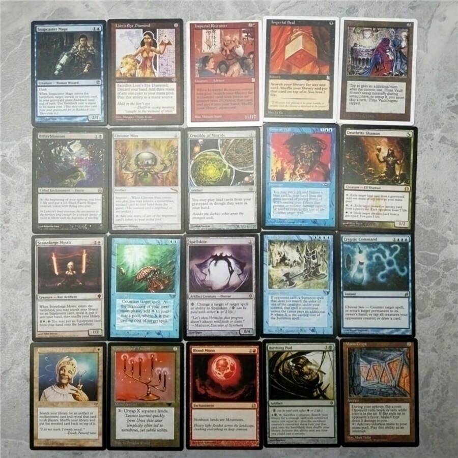 108pcs Blue Core Magic The Gathering Cards P9 Dual Land Fetch Land Shock Lands MTG Proxy Cards ...
