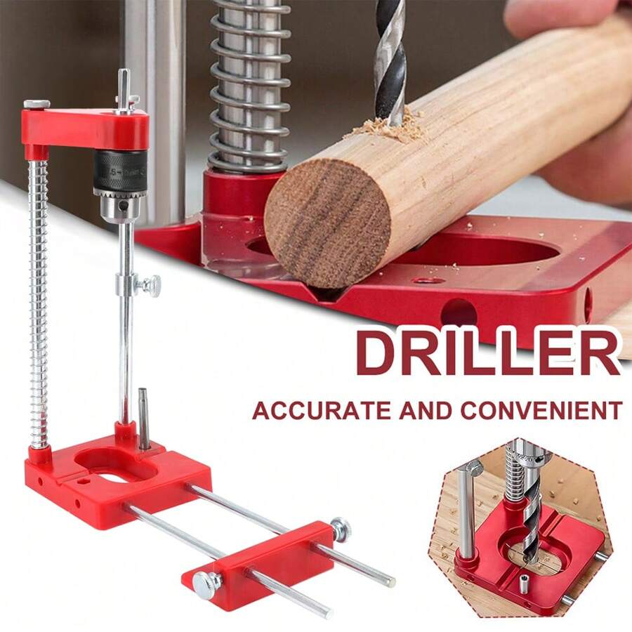 Drill Guide Locator Woodworking Drilling Template Tool Portable Press ...