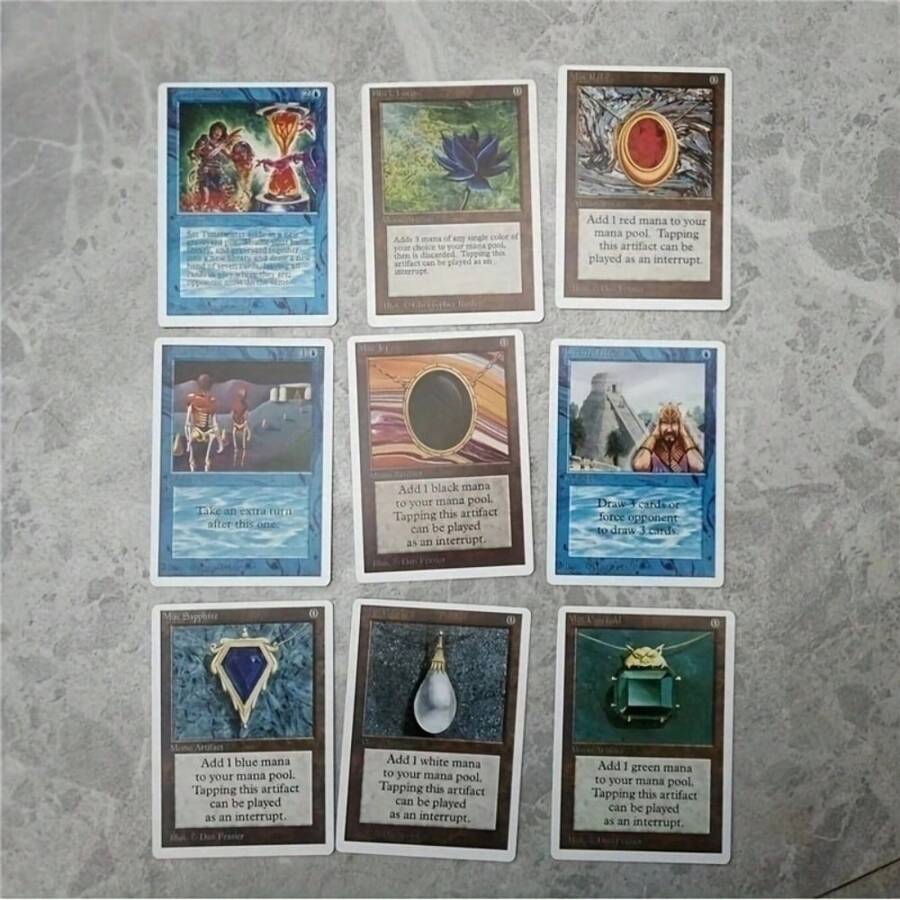 108pcs Blue Core Magic The Gathering Cards P9 Dual Land Fetch Land Shock Lands MTG Proxy Cards ...