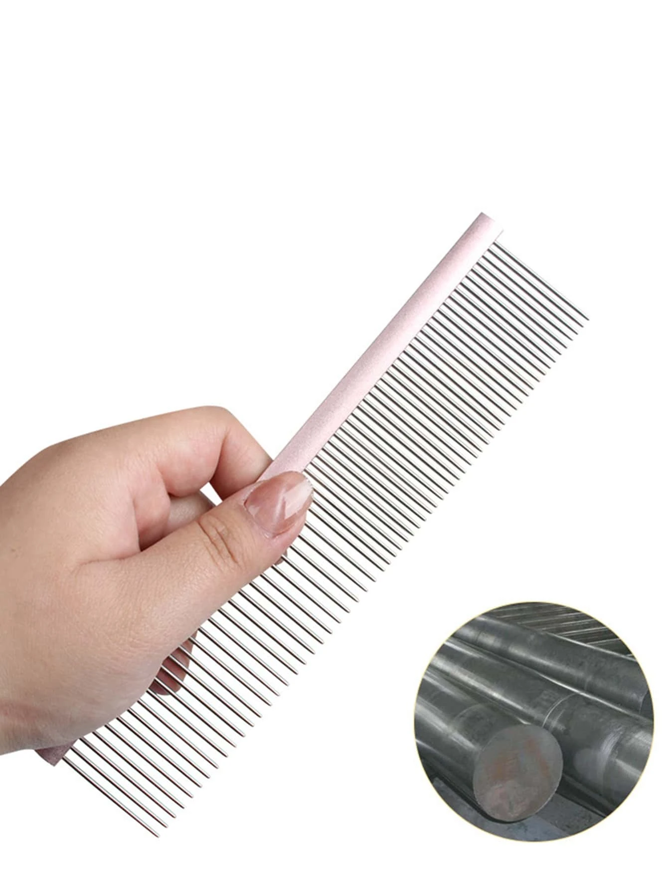 Stainless Steel Dog And Cat Comb With Rounded Teeth For Gentle Tangle ...