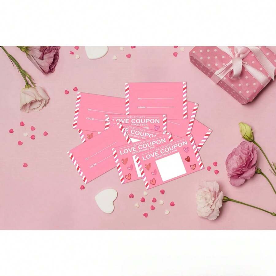 Scratch Card For Valentine's Day - DIY Couple Dating Game, Perfect For ...