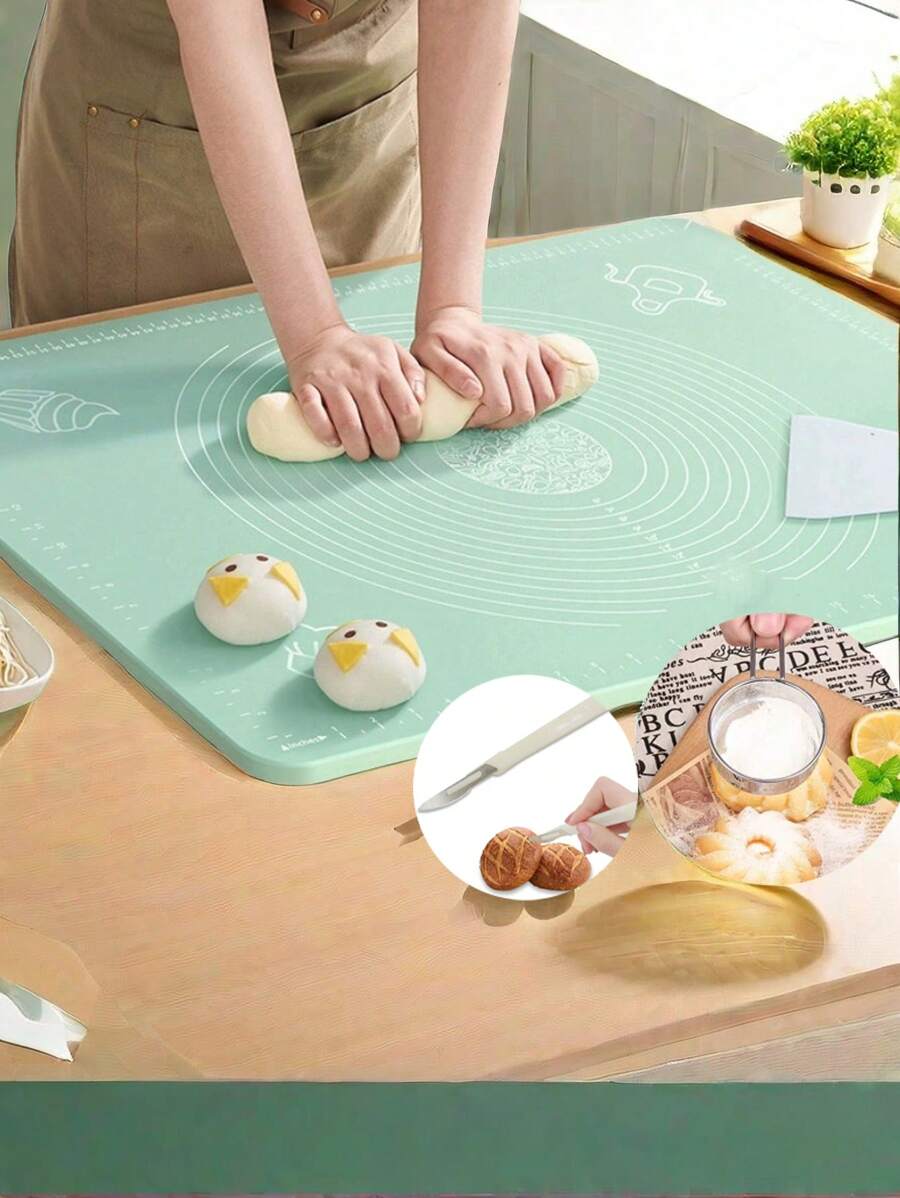 Silicone Kneading Mat Baking Mat Heat Insulation Cooking Mat For Dough ...