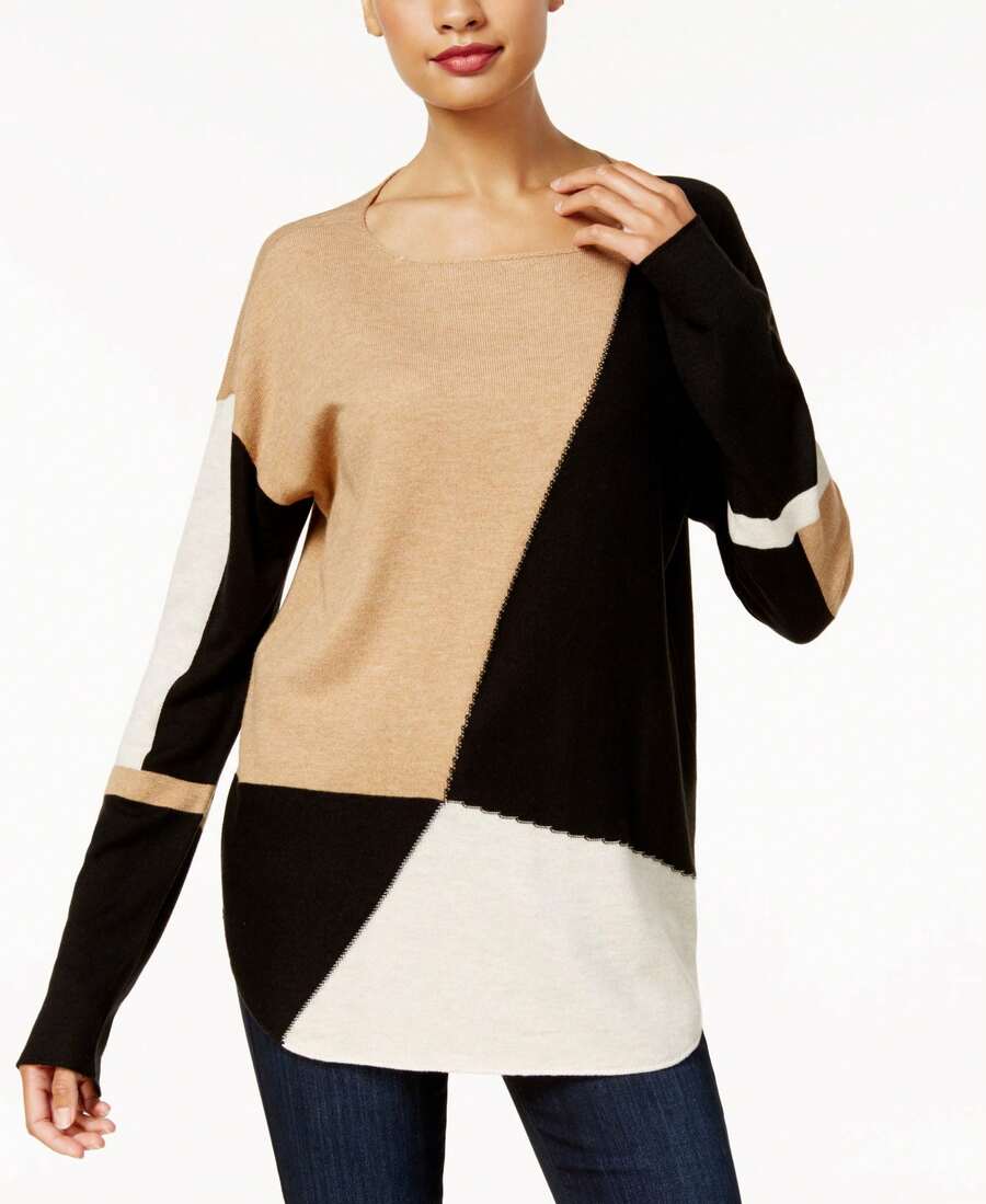 INC International Concepts Colorblocked Sweater | SHEIN USA
