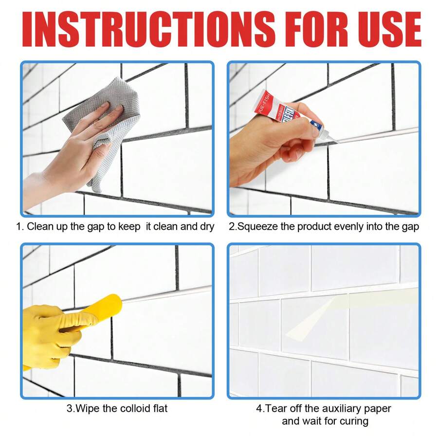 Super Tile Gap Refill Agent For Kitchen Shower Room,Tile Repairezy ...