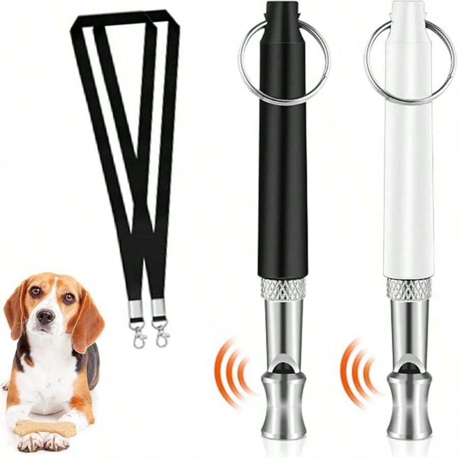 1 Pack Dog Whistle To Stop Barking, Adjustable Ultrasonic Dog Whistle ...