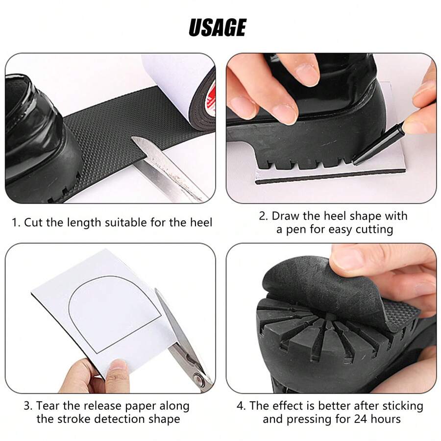 Non-Slip Shoes Sole Protector, Grid Design Bottom Shoes Grip Patch ...