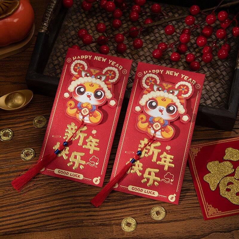 New Year Envelopes 2025 Cartoon Style Chinese New Year Envelopes ...