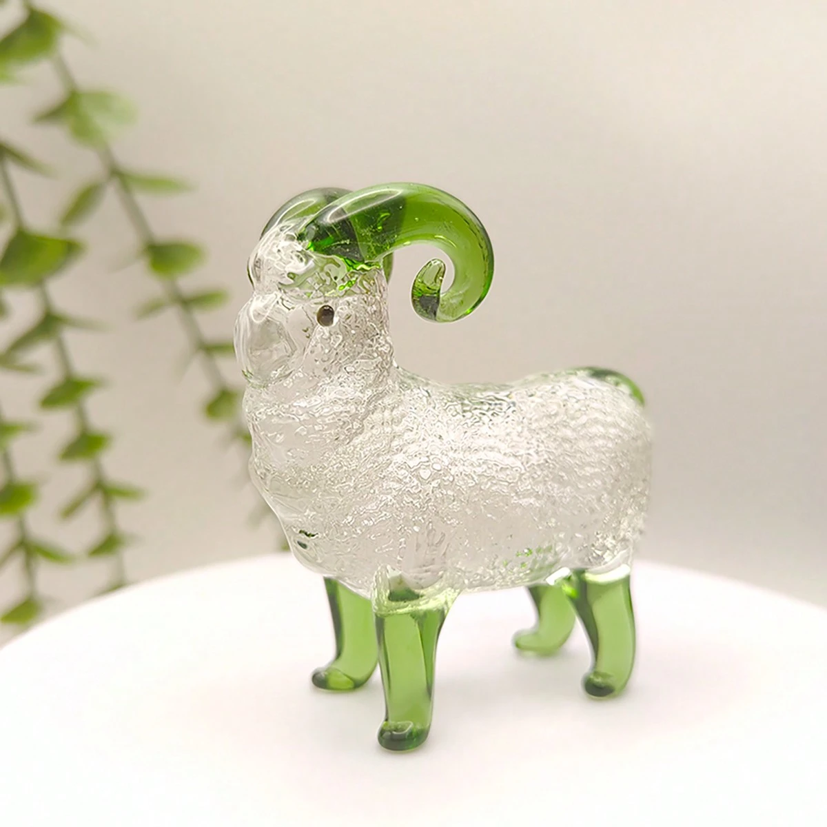 3pcs Set Sheep And Ox Figurines, Home Decor Crafts For Living Room ...