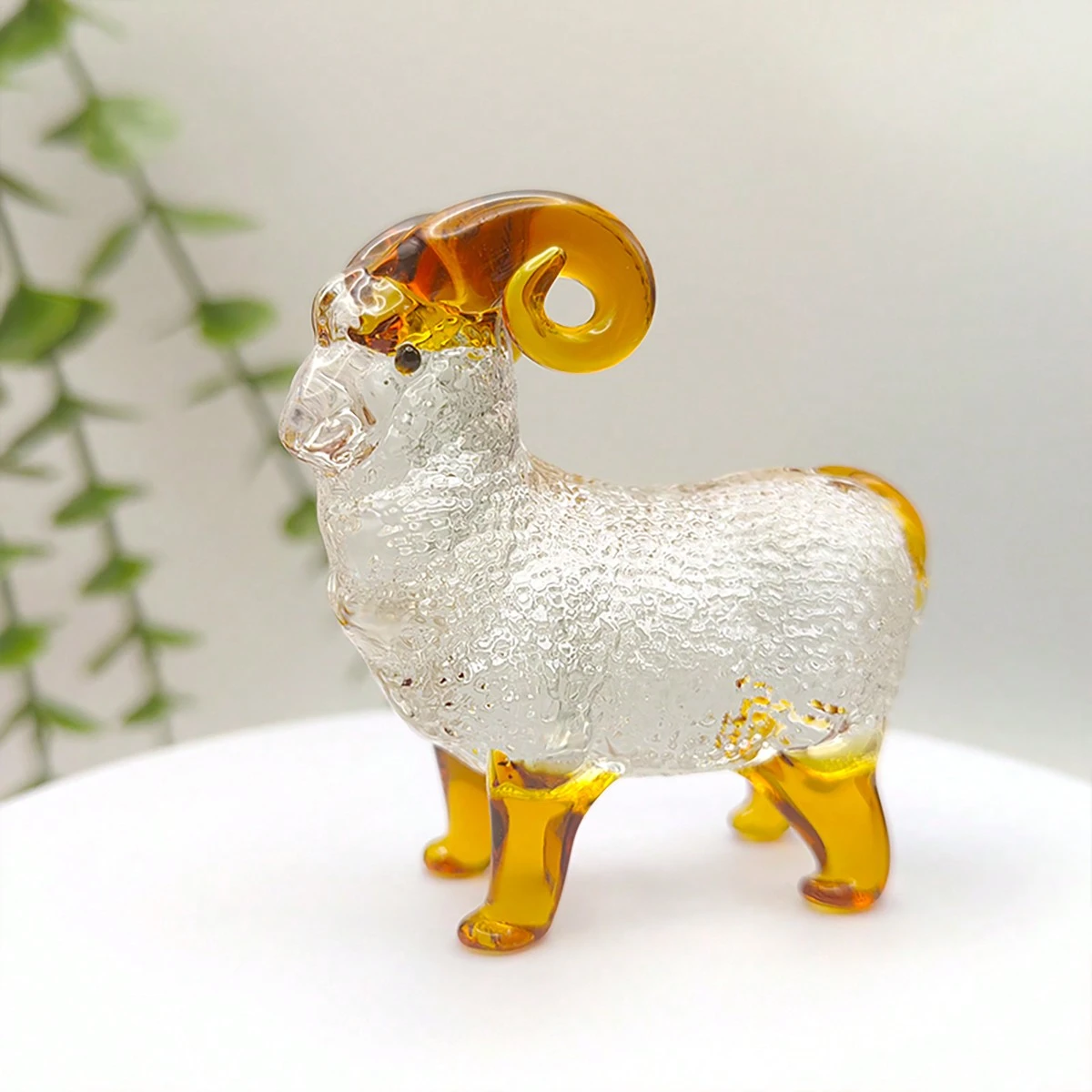 3pcs Set Sheep And Ox Figurines, Home Decor Crafts For Living Room ...