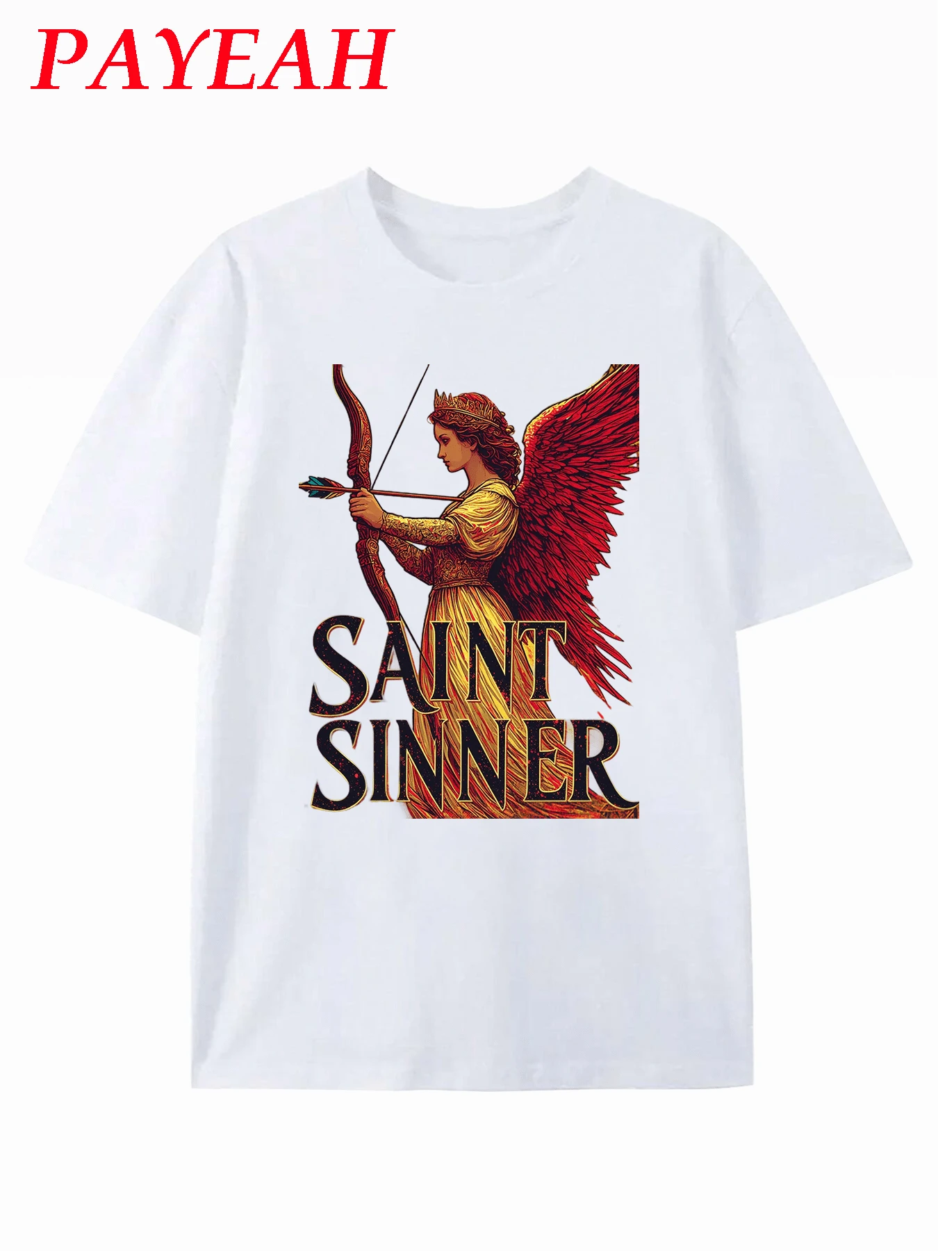 PAYEAH Every Saint Was A Sinner T-Shirt(Single Piece)100% Cotton 220g ...