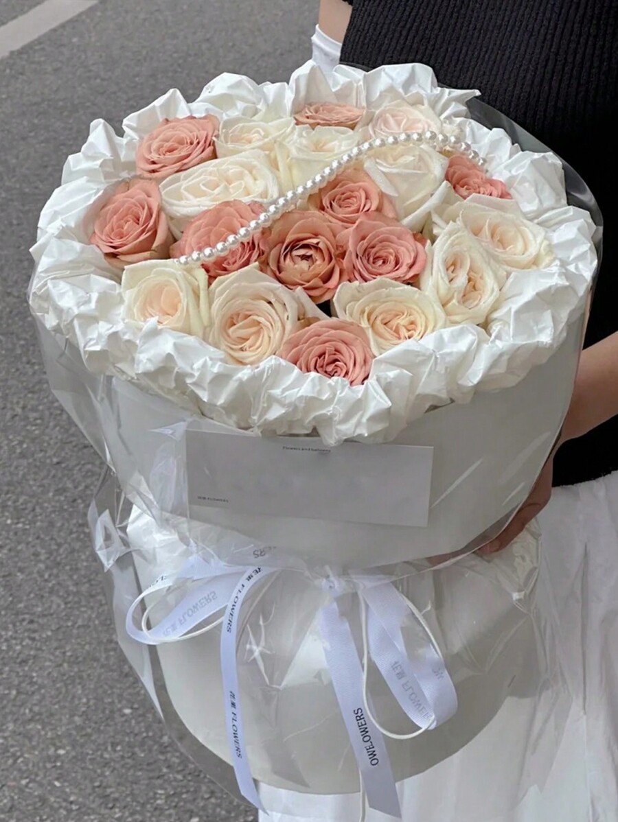 20 Sheets/Pack Pearl Glossy Tissue Paper, Waterproof Lining, Crinkle ...