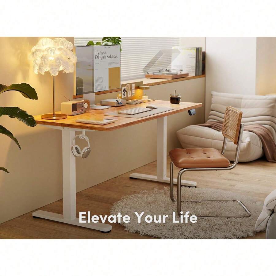 44 X 24 Inches Standing Desk, Height Adjustable Electric Standing Desk ...