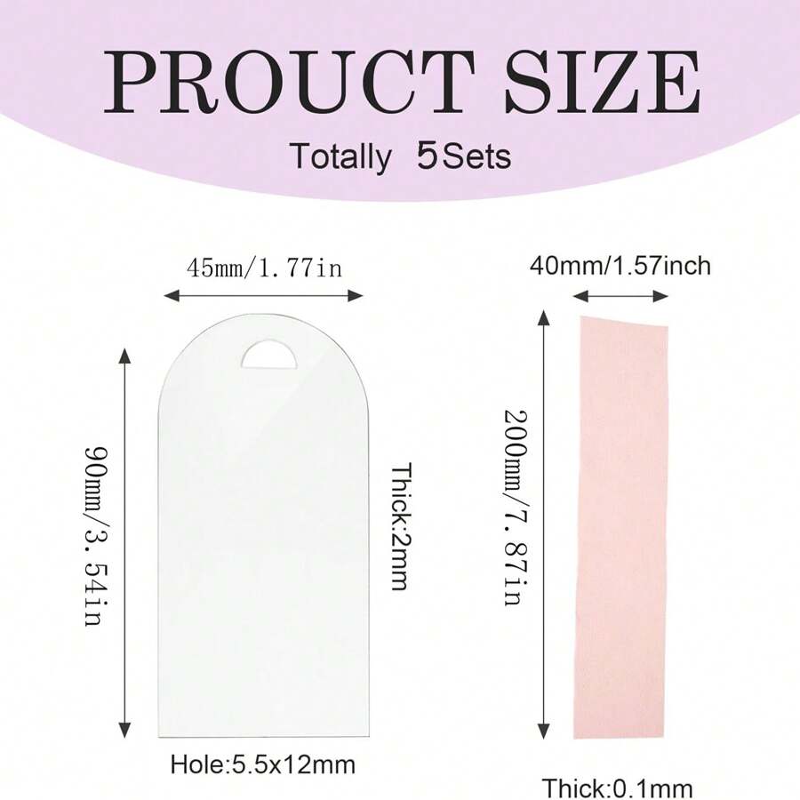 10 Sets Acrylic Place Cards Wedding Name Cards Acrylic Name Plate Table ...