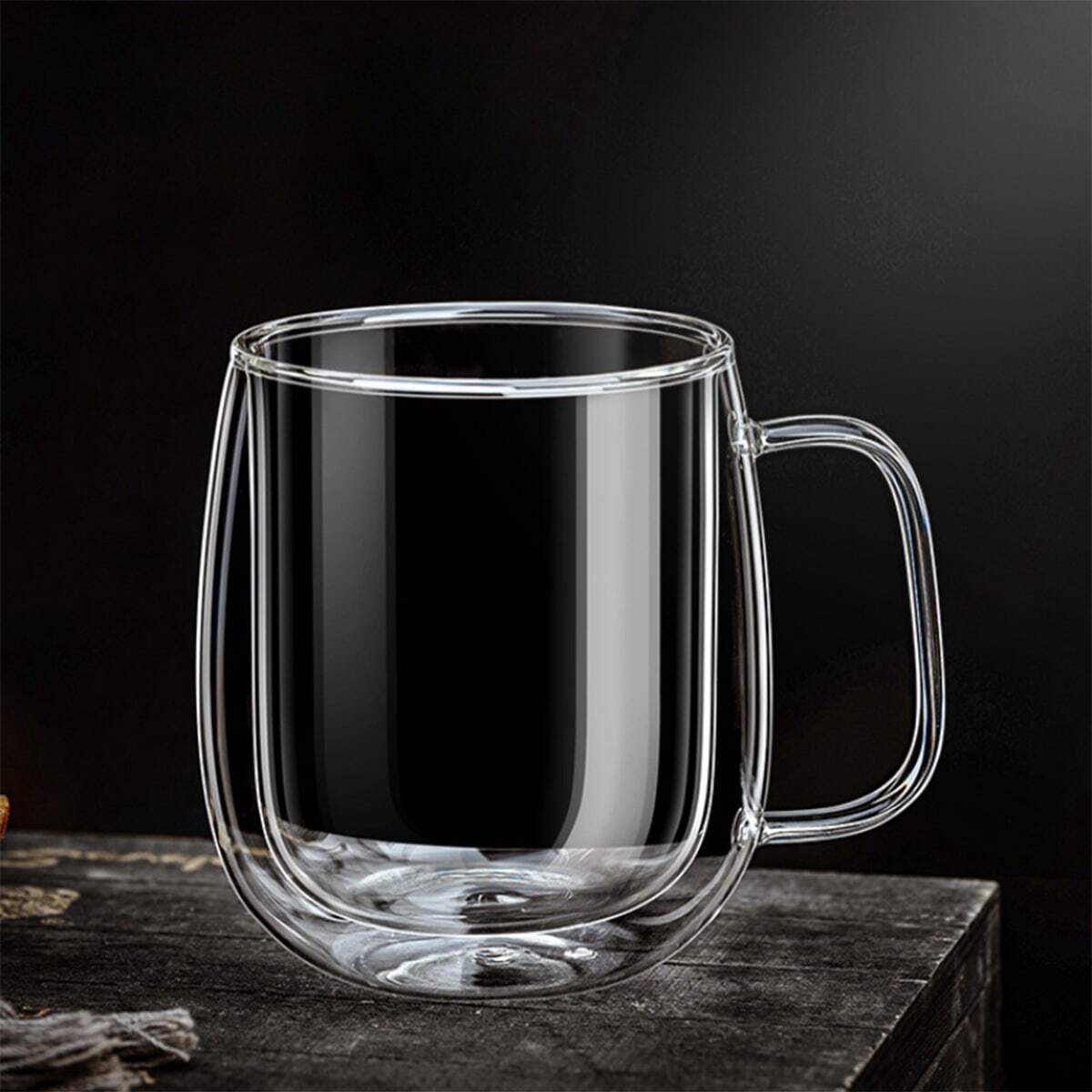 1pc Double-Layer Thick Transparent Heat-Resistant Glass Water Mug ...