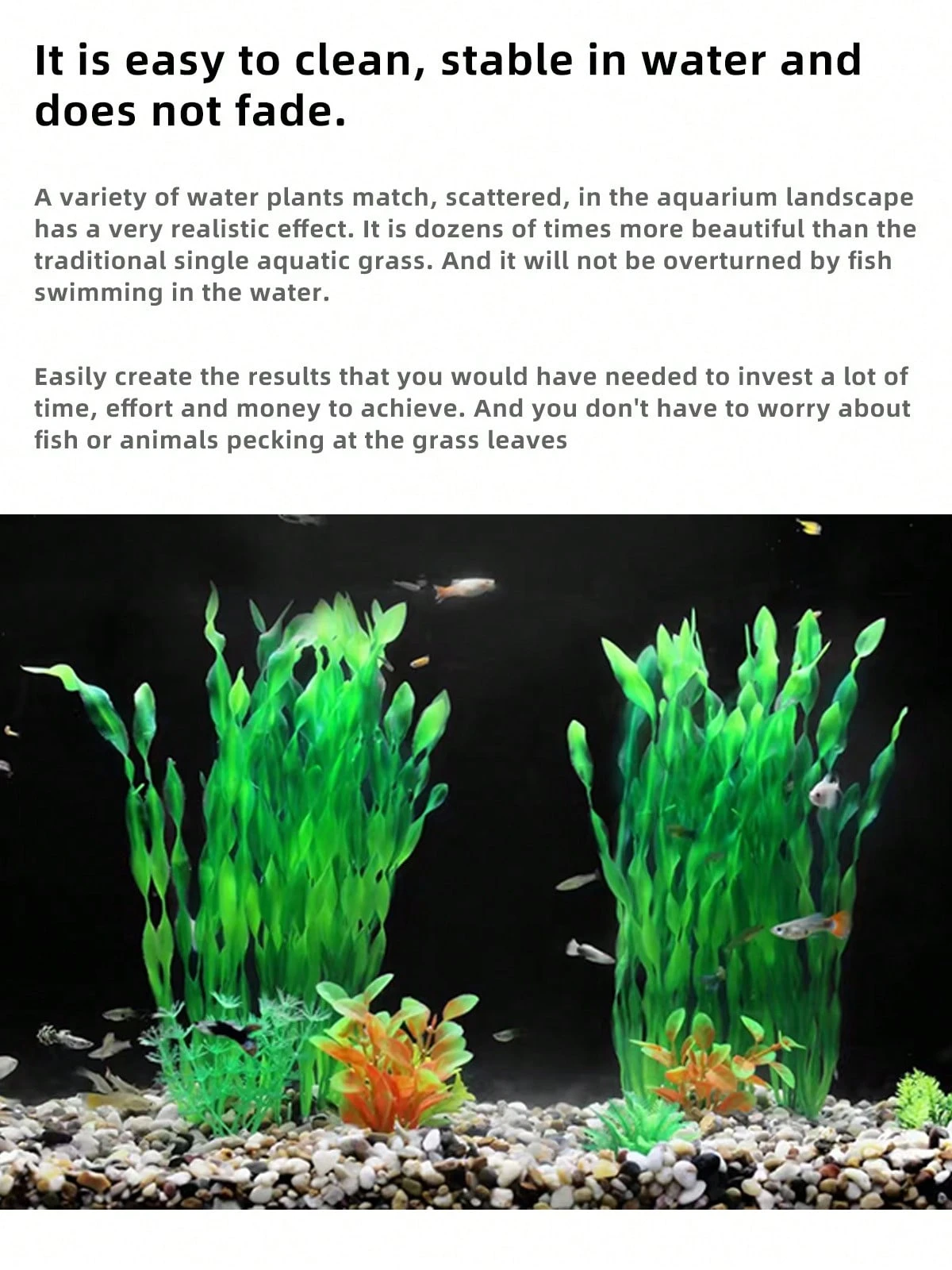 Aquarium Decor Artificial Plants, Fake Aquarium Plants, Plastic Seaweed ...