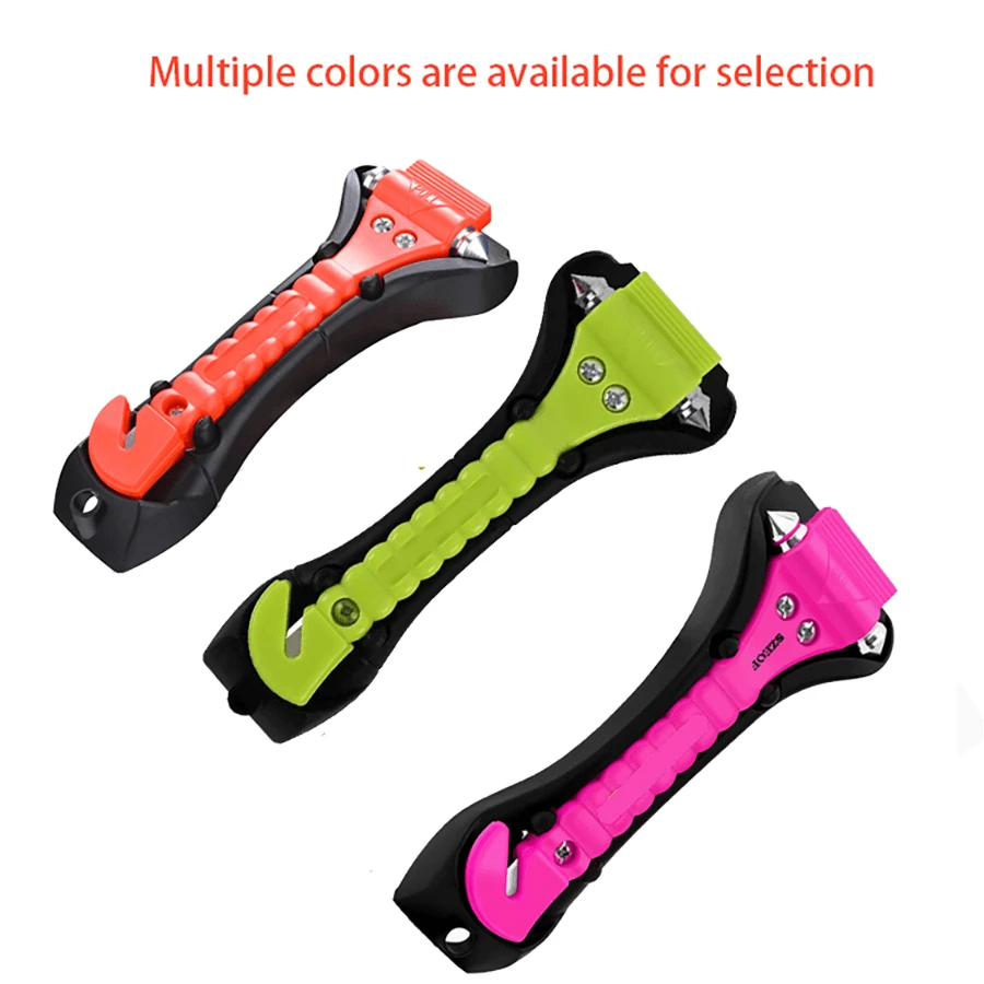 Car Safety Hammer; Vehicle Two-In-One Life-Saving Emergency Hammer ...