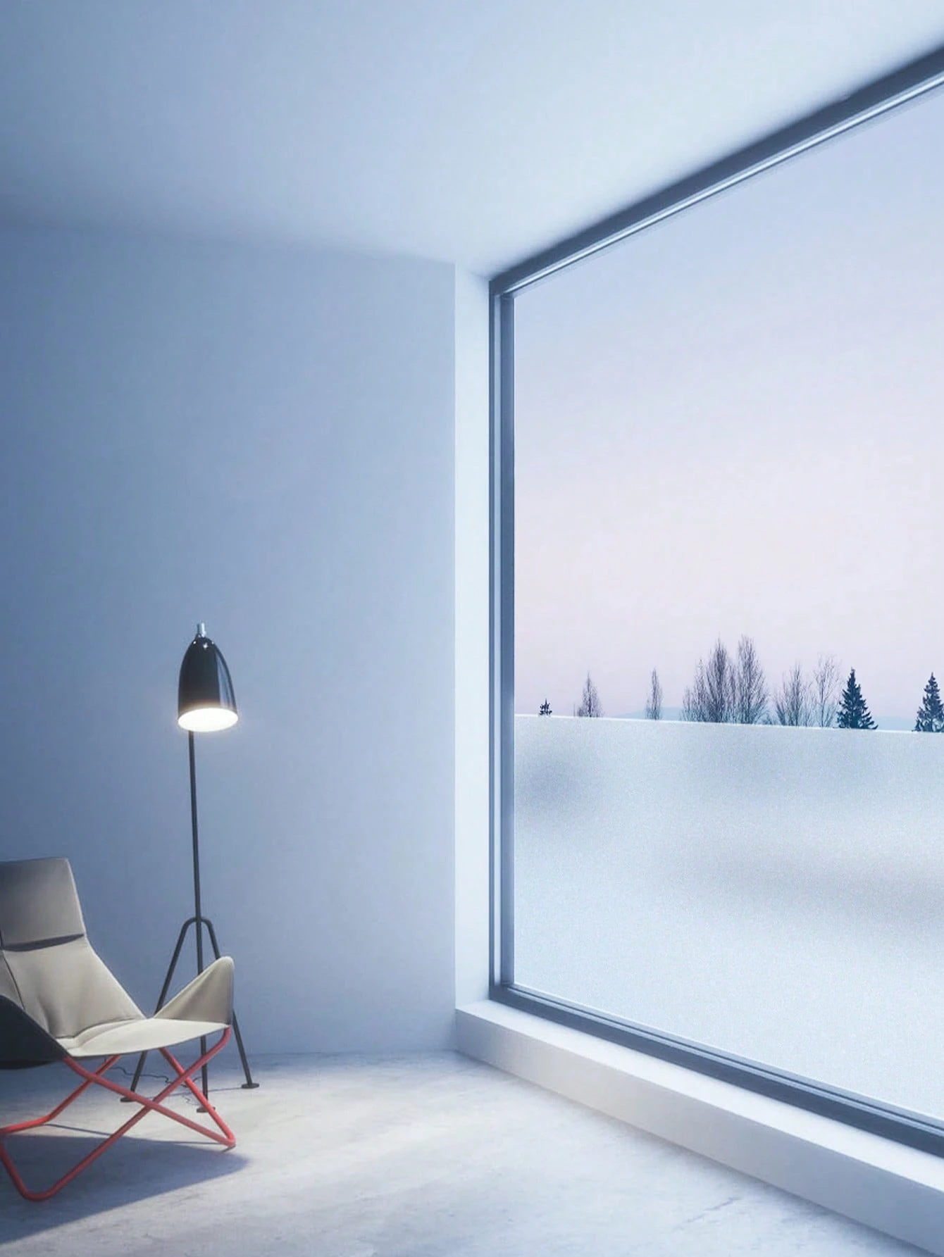 1pc Privacy Window Sticker - Matte Glass Film For Office, Bathroom And ...