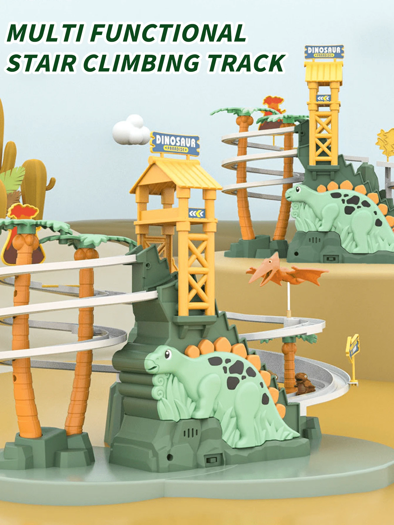 1 Set Dinosaur Track Climbing Toy For Kids, Dinosaur Slide Climbing ...