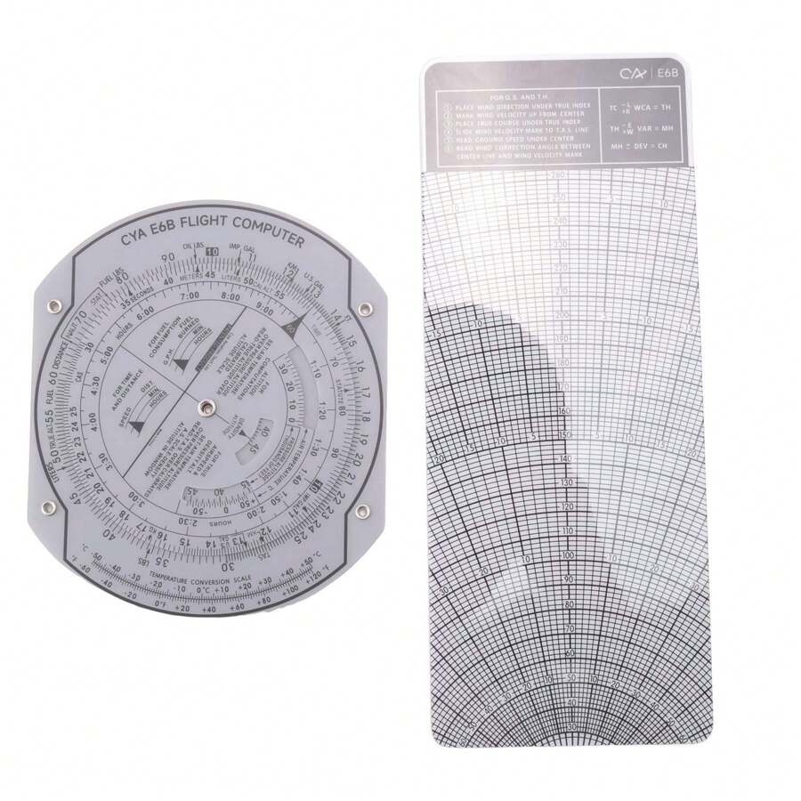 E6B Plastic Flight Computer, Patented Aviation Pilot Computer ...