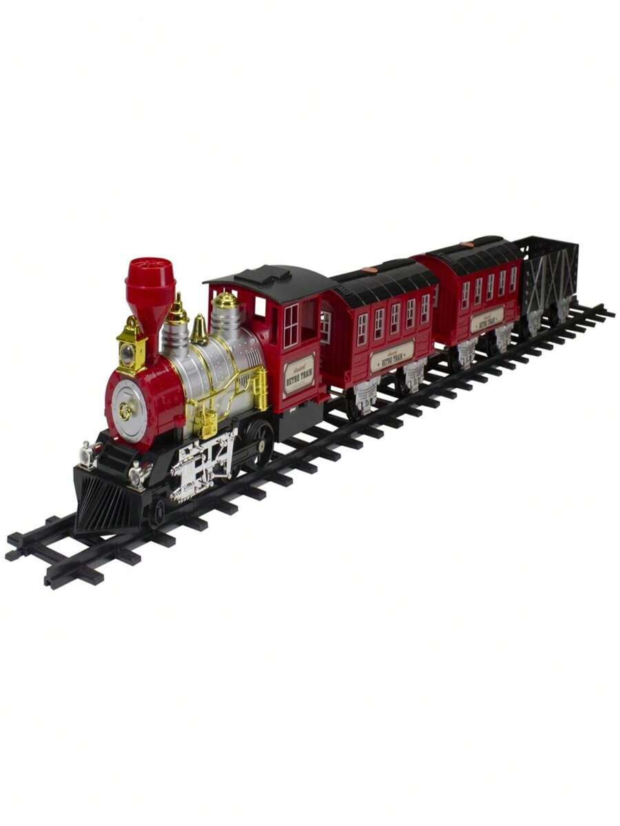 Battery Operated Lighted & Animated Christmas Train Set With Sound - 24 ...