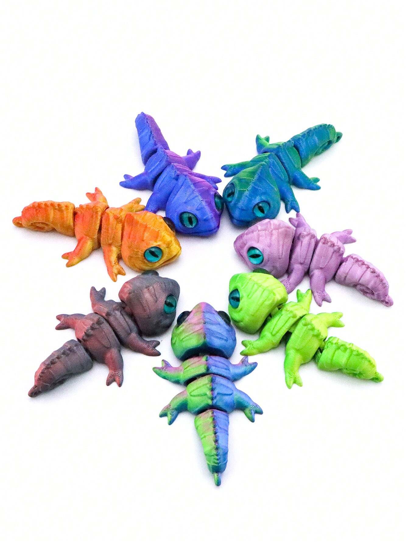 Chamäleon 3D-Muster Figur - Weiche Plastik Tier Puppe, kreative ...