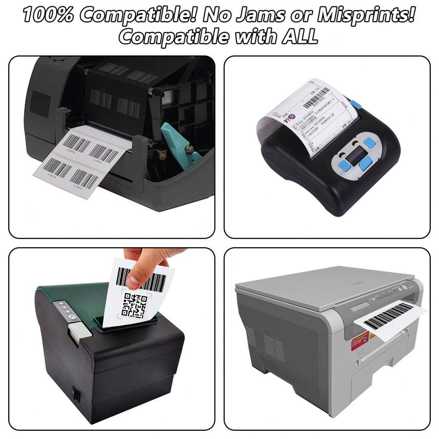 2000pcs Labels Stickers (60 X 40mm) Self Adhesive Labels Roll Printer ...