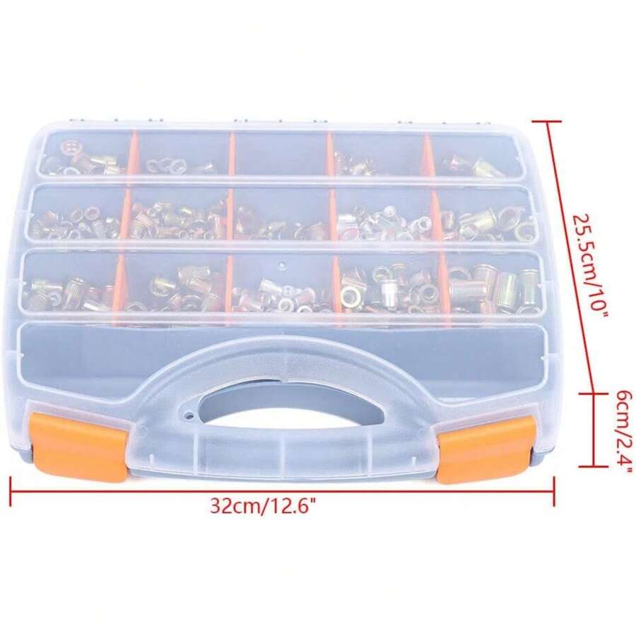 CNCEST CNCEST 1200 pezzi assortimento di dadi per rivetti in acciaio ...