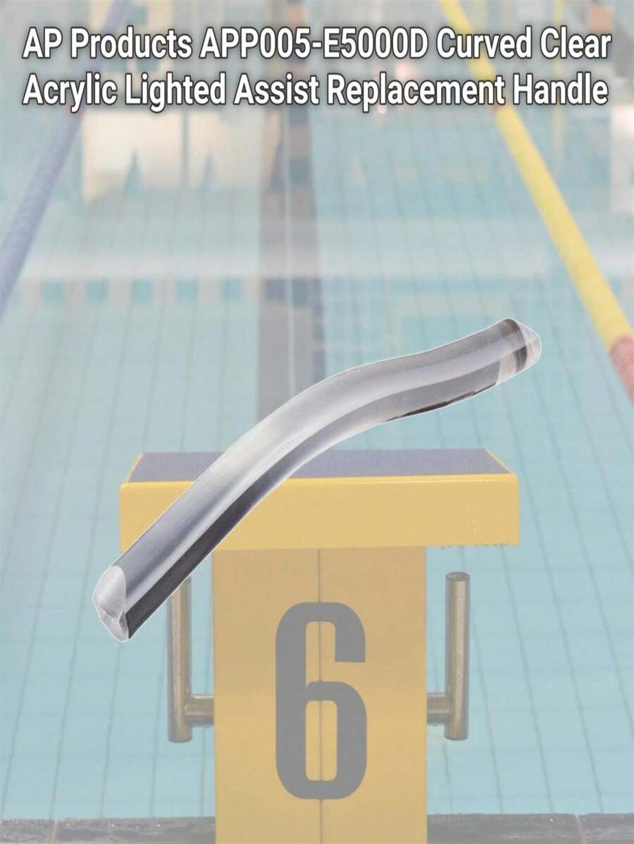 AP Products APP005-E5000D Curved Clear Acrylic Lighted Assist ...