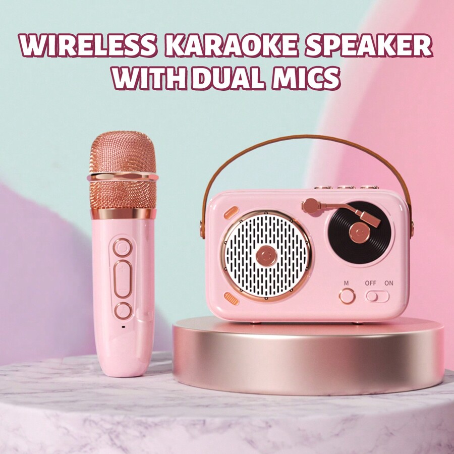 Portable Wireless Karaoke Speaker With Microphone, Small Home KTV ...