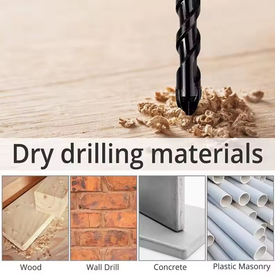 Tungsten hardmetalen drievoudige vierkante boorbits voor porseleinen ...