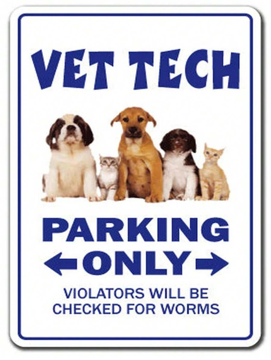 SignMission 7 In. Vet Tech Decal - Veterinarian Veterinary Animal Dog ...