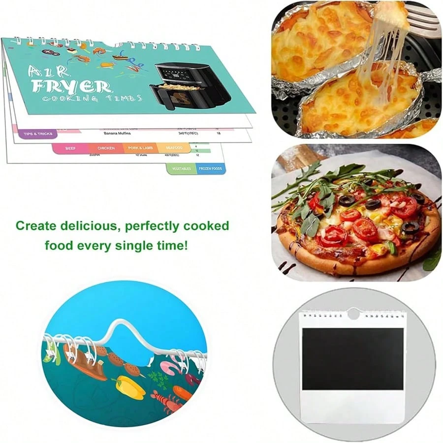 1pc Ultimate Air Fryer Magnetic Cookbook - Complete Cooking Guide ...